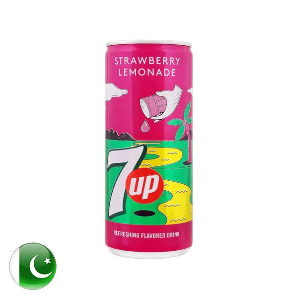 7UP Strawberry Lemonade Can 250ml – Greenvalley Lahore