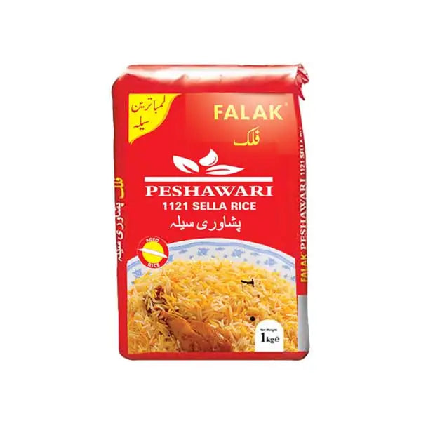 Falak Peshwari Sella 1kg – Long Grain, Rich Aroma Rice – Greenvalley Lahore