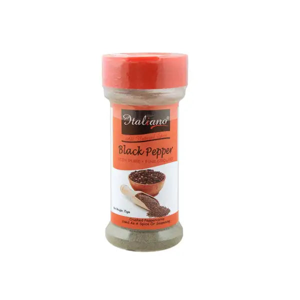 Italiano Black Paper Powder 70Gm – Greenvalley Lahore