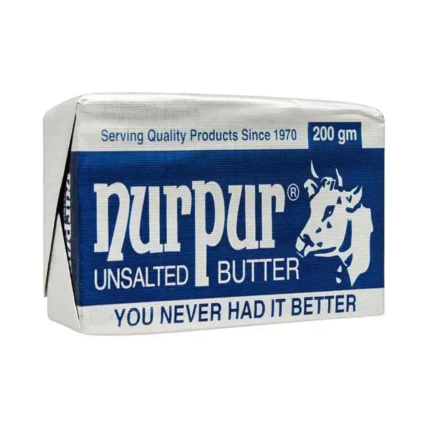 Nurpur Butter Unsalted 200gm – Greenvalley Lahore