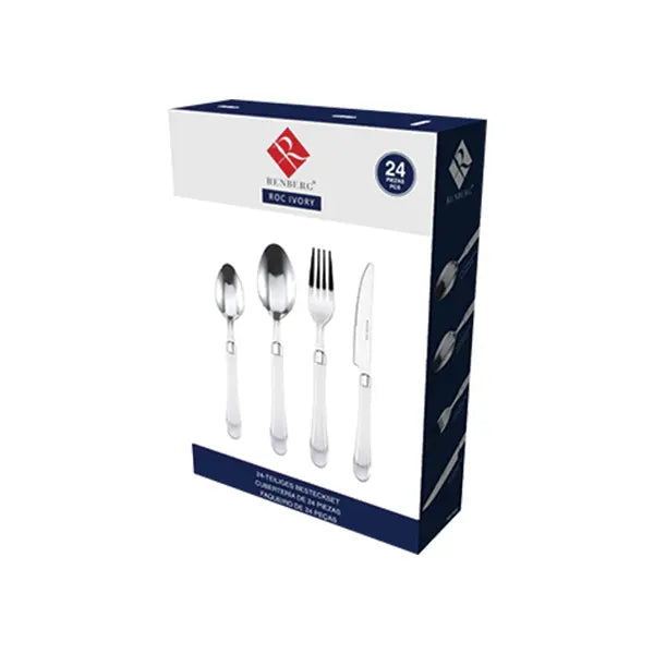 Renberg Roc Ivory Cutlery Set 24 Pcs Rb 4555 – Greenvalley Lahore