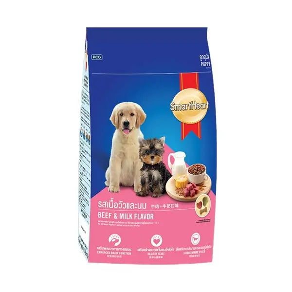 Smart Heart Puppy Beaf & Milk Flavour 3Kg – Greenvalley Lahore